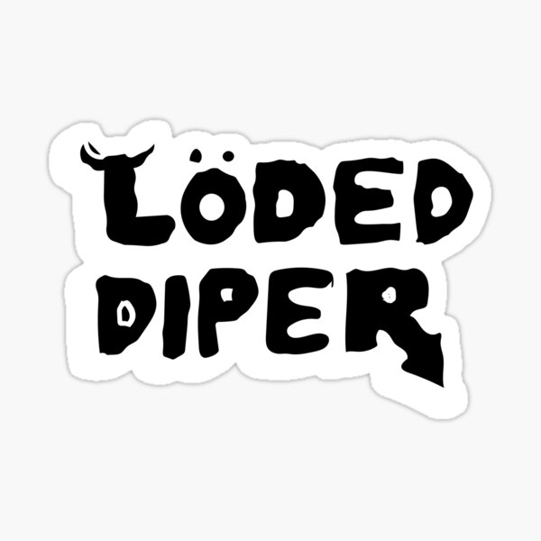 Loded Diper Logo Stickers | Redbubble