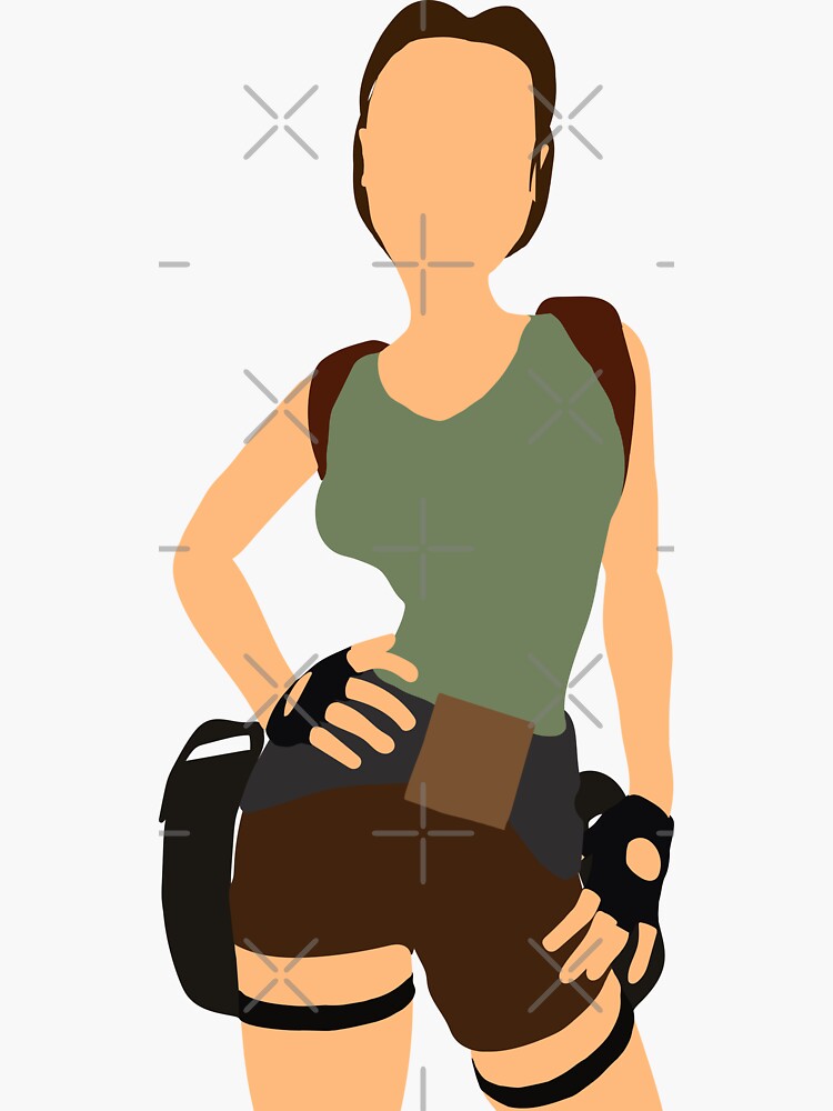 "lara croft tomb raider" Sticker for Sale by evcharles | Redbubble