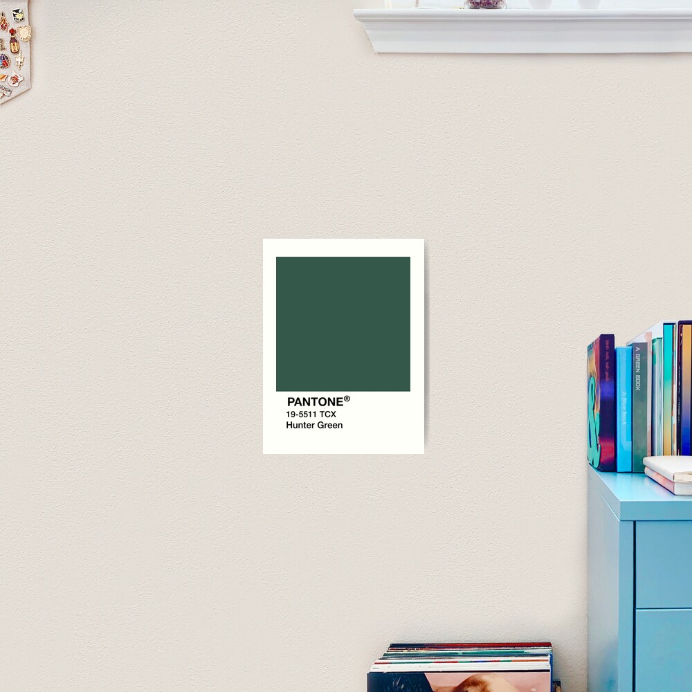 "PANTONE Hunter Green" Art Print by Mushroom-Gorge | Redbubble