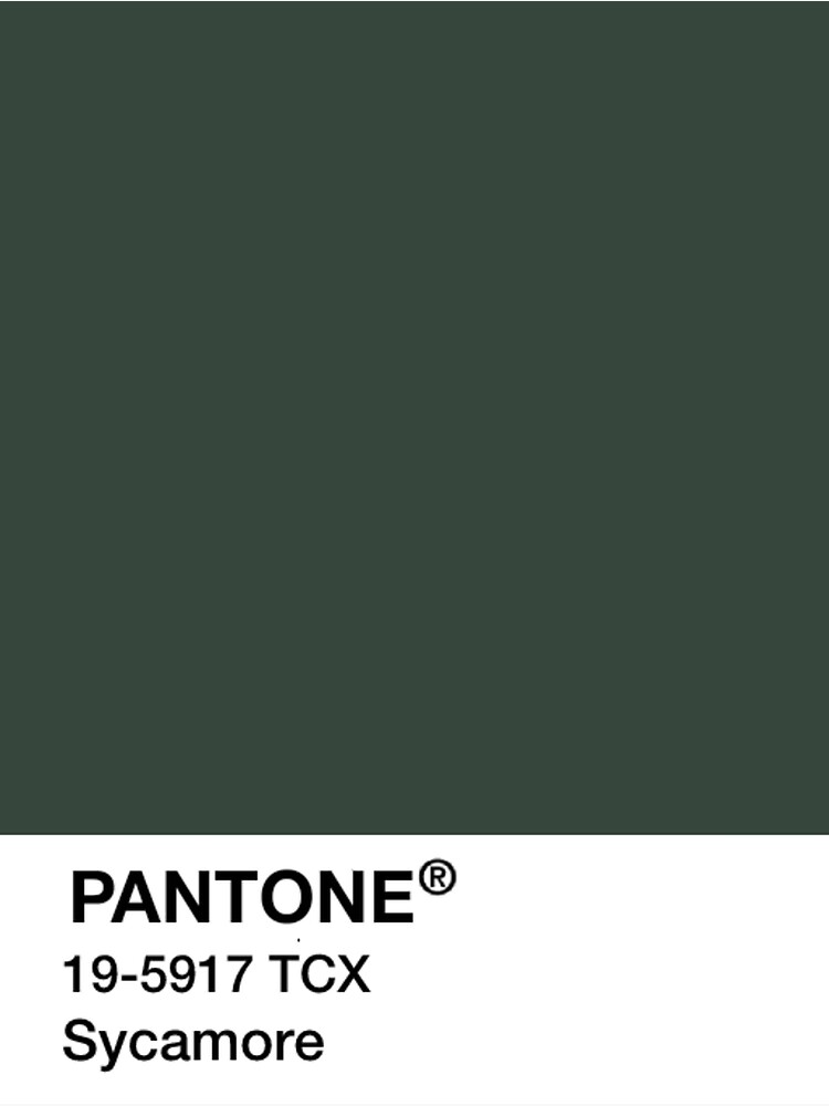"PANTONE Sycamore, Green" Poster for Sale by Mushroom-Gorge | Redbubble
