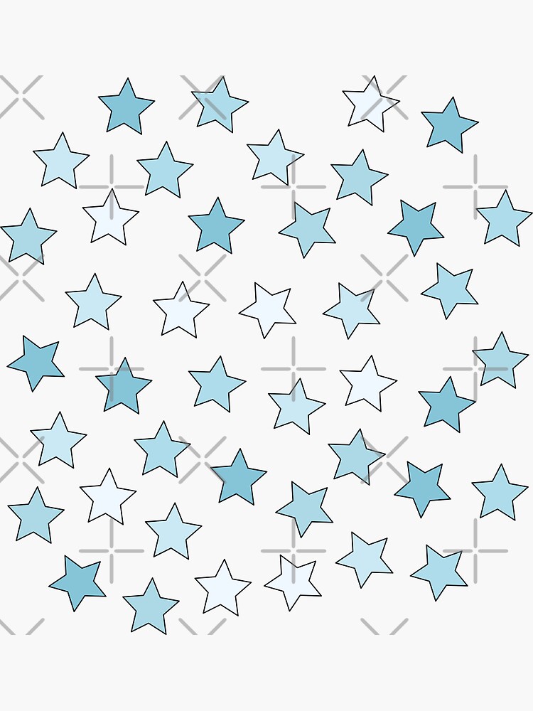 Vsco Blue Mini Star Pack Sticker For Sale By Vintageprada Redbubble