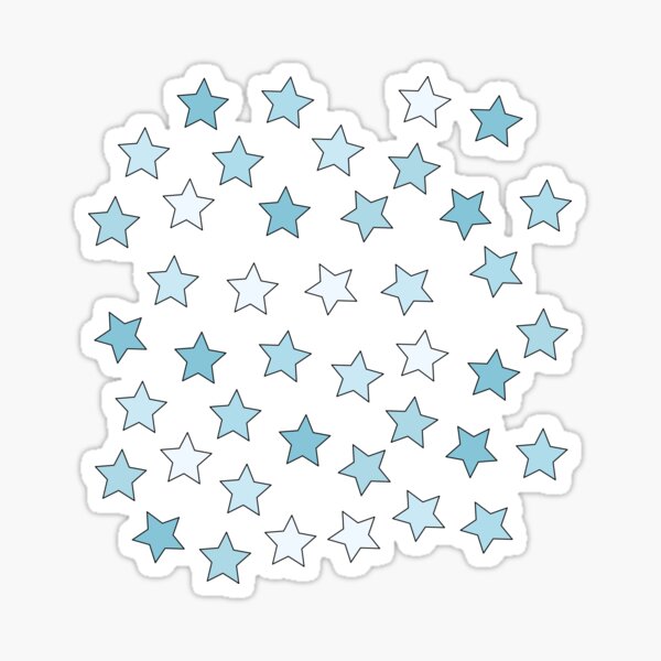 "VSCO BLUE mini star pack " Sticker for Sale by VintagePrada | Redbubble