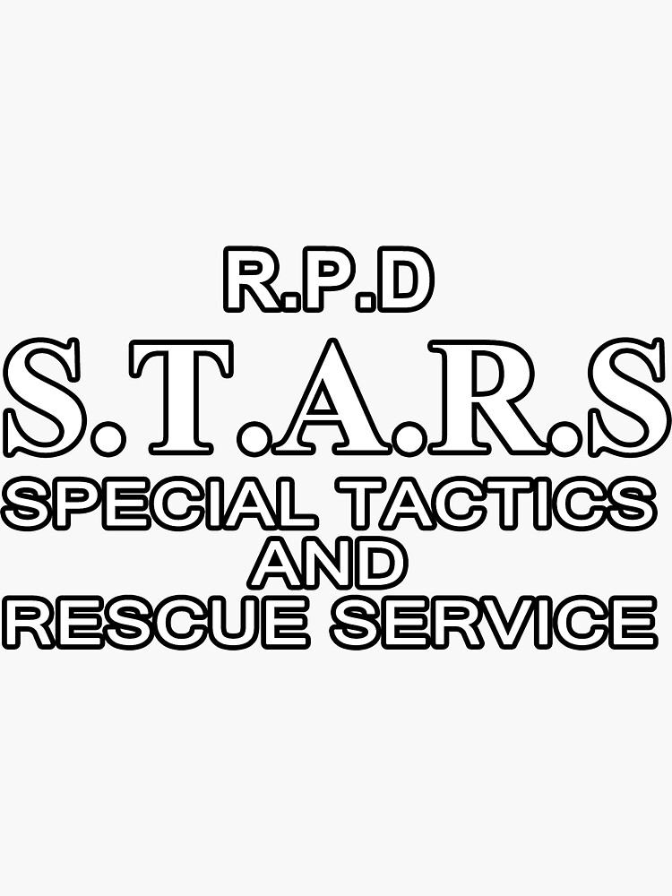 "STARS Resident Evil RPD" Sticker for Sale by berabbit | Redbubble