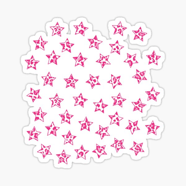 Pink Mini Star Pack Sticker For Sale By Vintageprada Redbubble