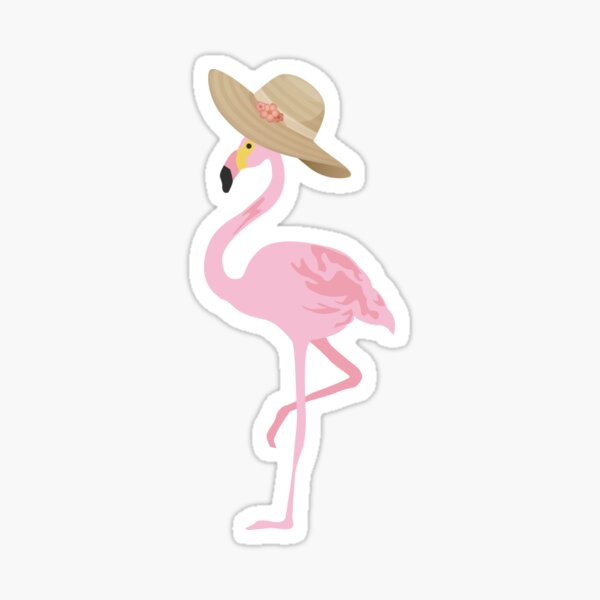 "Miss flamingo" Sticker for Sale by kubishh | Redbubble