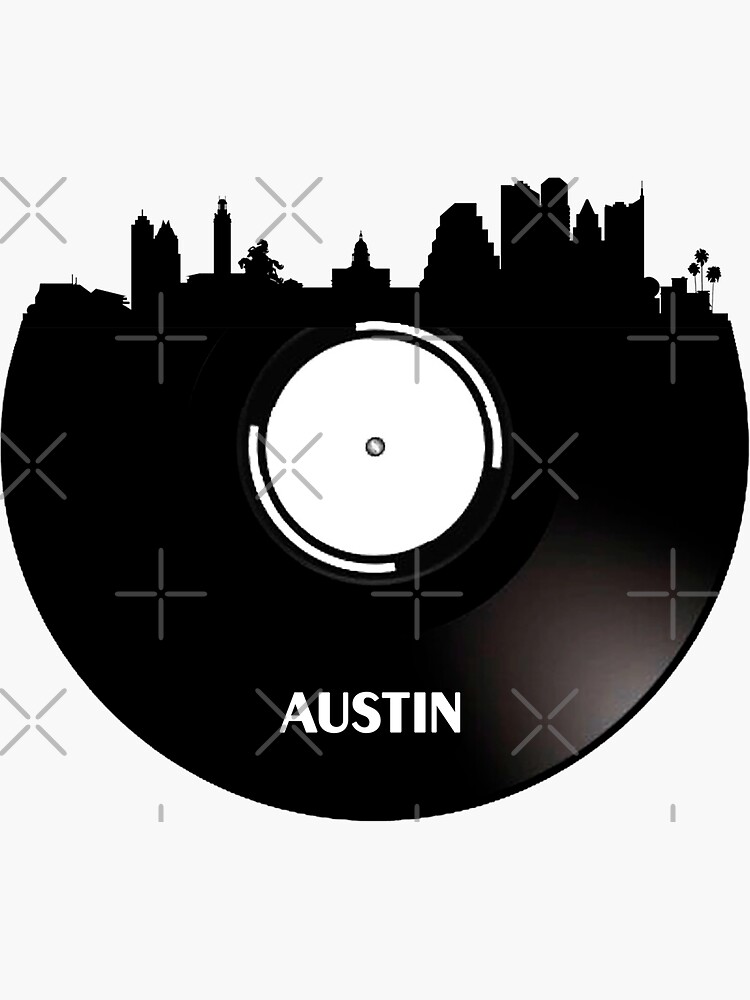 "Austin Texas Vinyl" Sticker for Sale by danielfgf | Redbubble