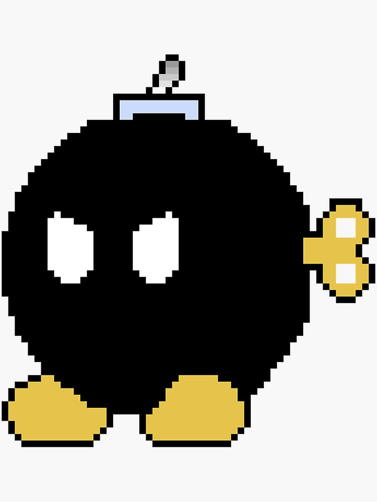 "Angry Bob-Omb" Sticker for Sale by Ragedterror2003 | Redbubble