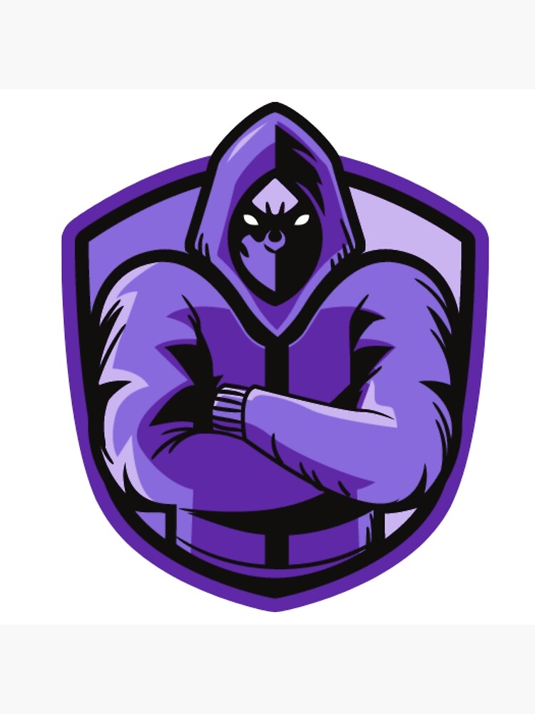 "Blue Gaming Avatar Sticker Logo" Art Print by webwiser | Redbubble