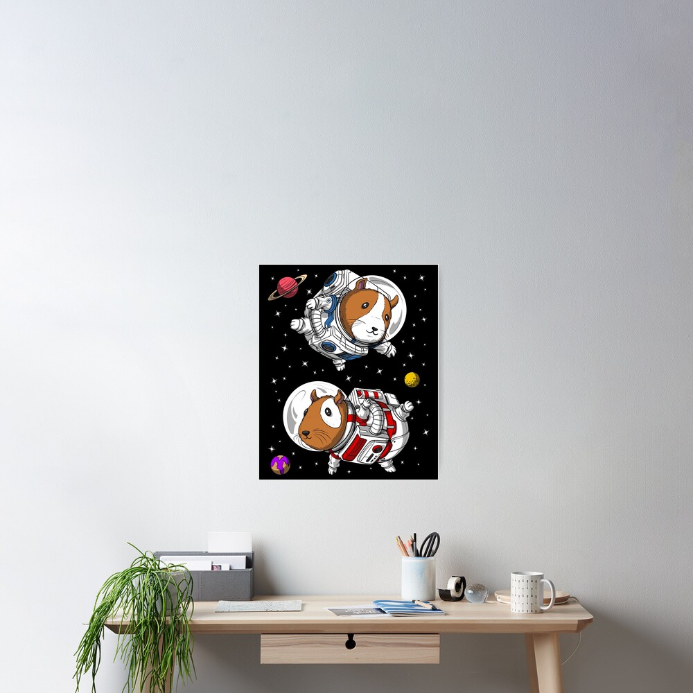 "Guinea Pig Space Astronauts" Poster for Sale by underheaven | Redbubble