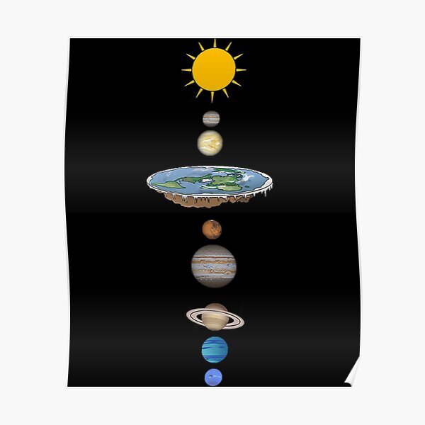 "Flat earth solar system T-Shirt" Poster for Sale by FredyMosciski ...
