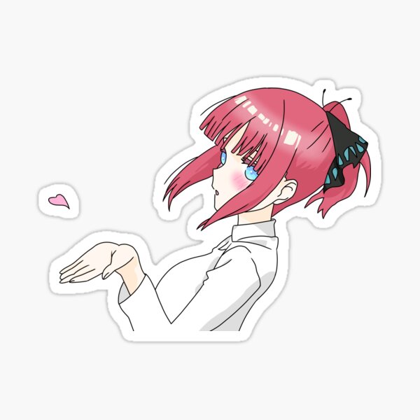 "fly kiss by Nino Nakano " Sticker for Sale by Senpaih | Redbubble