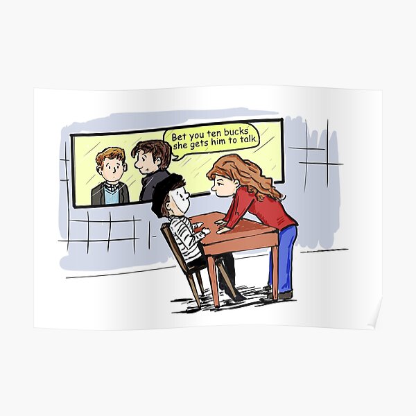 "Interrogation" Poster for Sale by random-ship | Redbubble