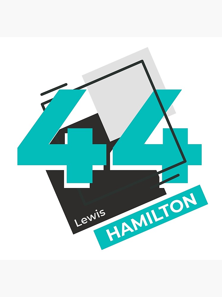 "Lewis Hamilton - Formula 1 Mercedes - Number 44" Poster for Sale by ...