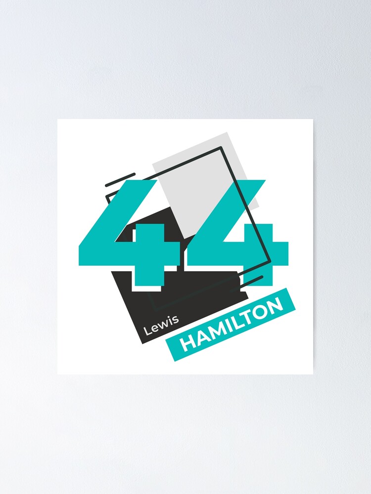 "Lewis Hamilton - Formula 1 Mercedes - Number 44" Poster for Sale by ...