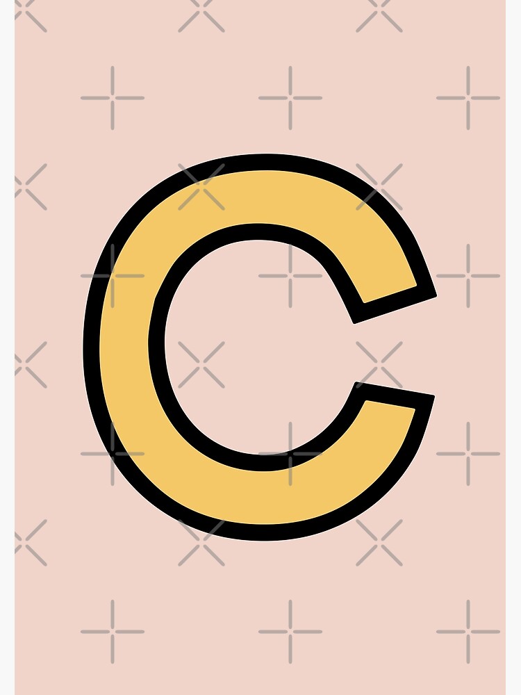 "Funky Yellow Letter C" Poster by Thespot | Redbubble