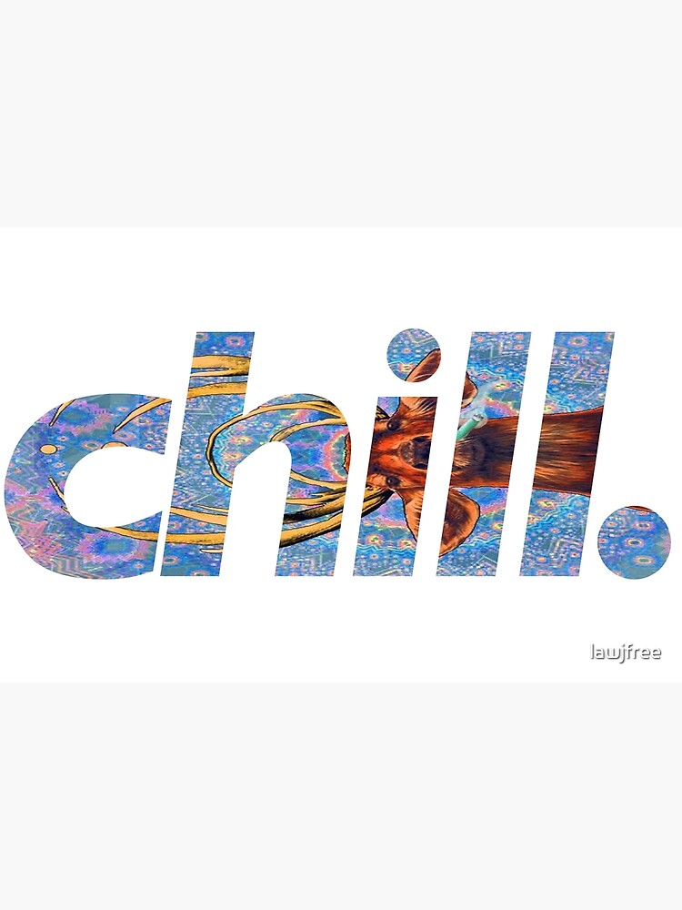 "Chill. Trippy Deer" Poster for Sale by lawjfree | Redbubble