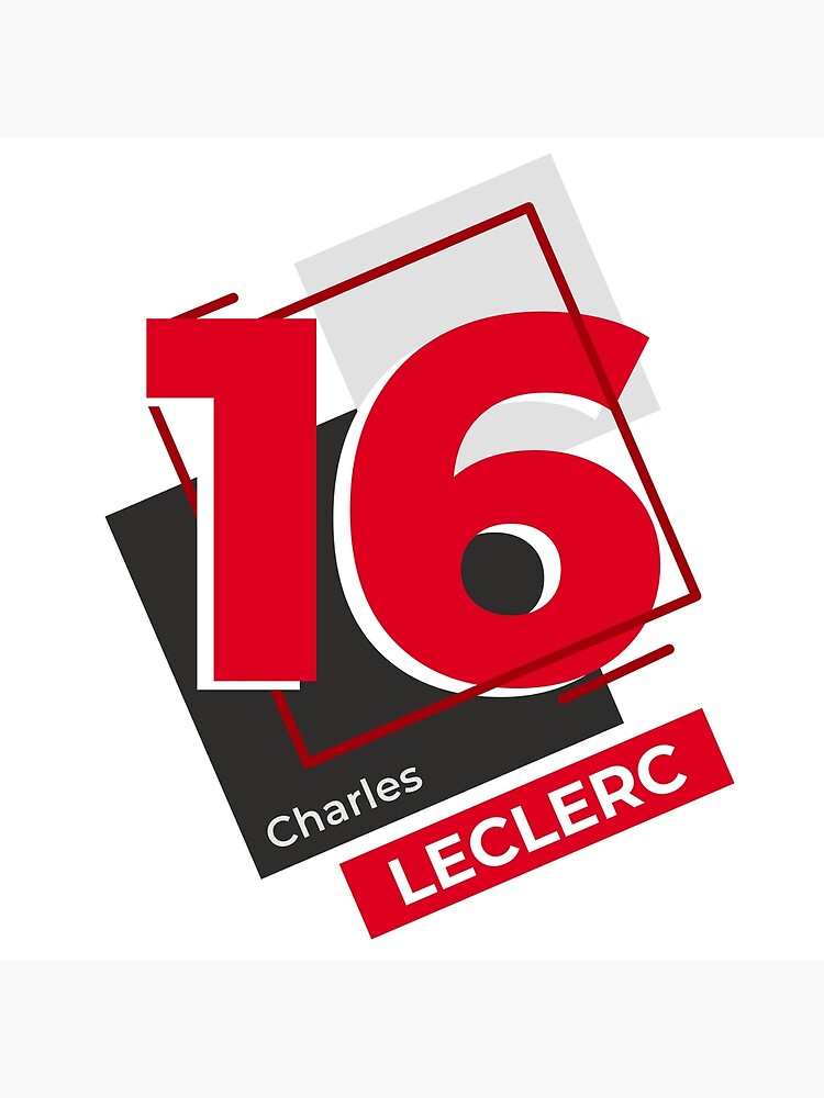 "Charles Leclerc - Formula 1 Scuderia Ferrari - Number 16" Poster for ...