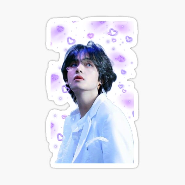 "Bts, V bts," Sticker for Sale by Divya21 | Redbubble