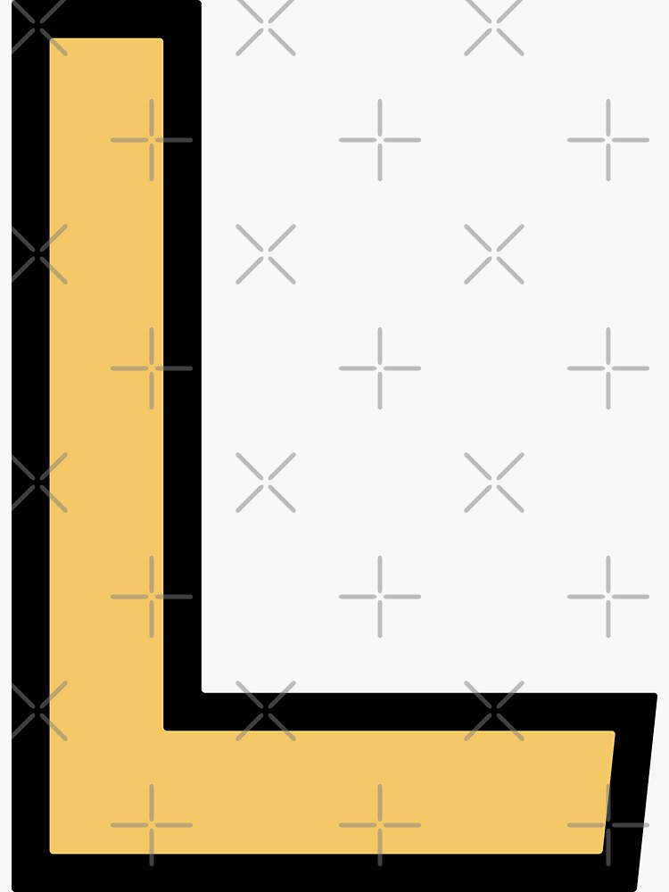 "Funky Yellow Letter L" Sticker for Sale by Thespot | Redbubble