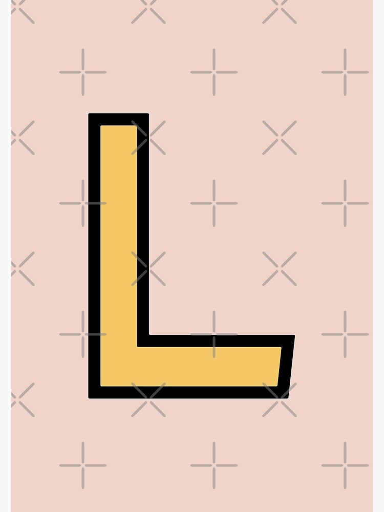 "Funky Yellow Letter L" Poster for Sale by Thespot | Redbubble