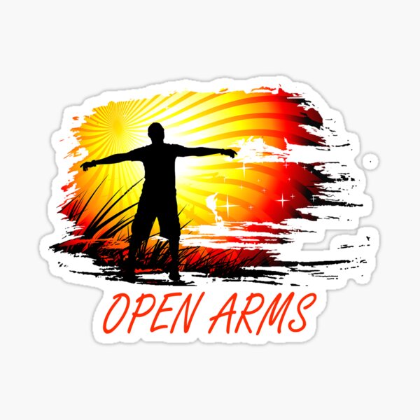 "Open Arms" Sticker for Sale by saedsr | Redbubble