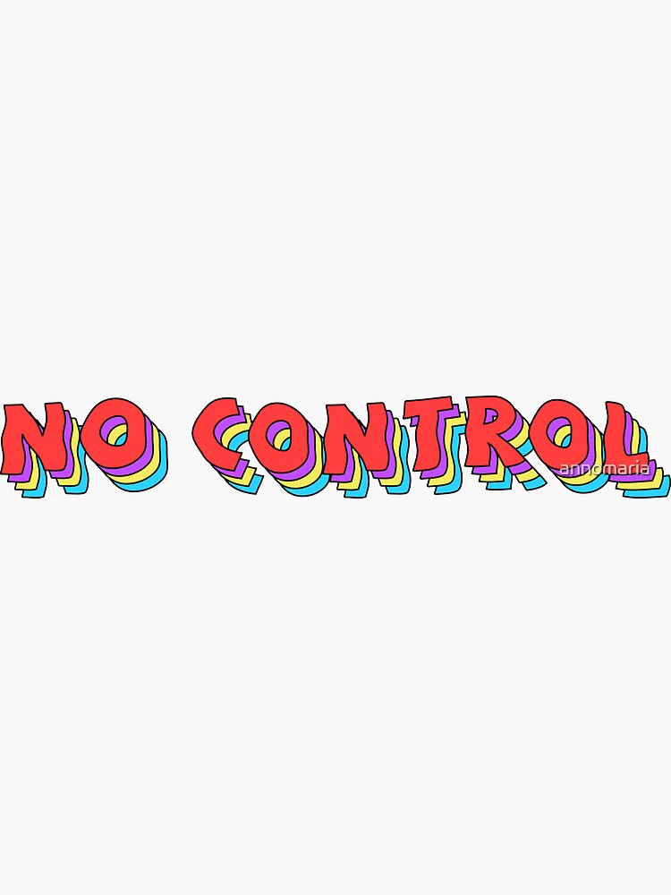 "no control quote vintage sticker 80s aesthetic, stickers for ...