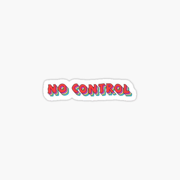 "no control quote vintage sticker 80s aesthetic, stickers for ...
