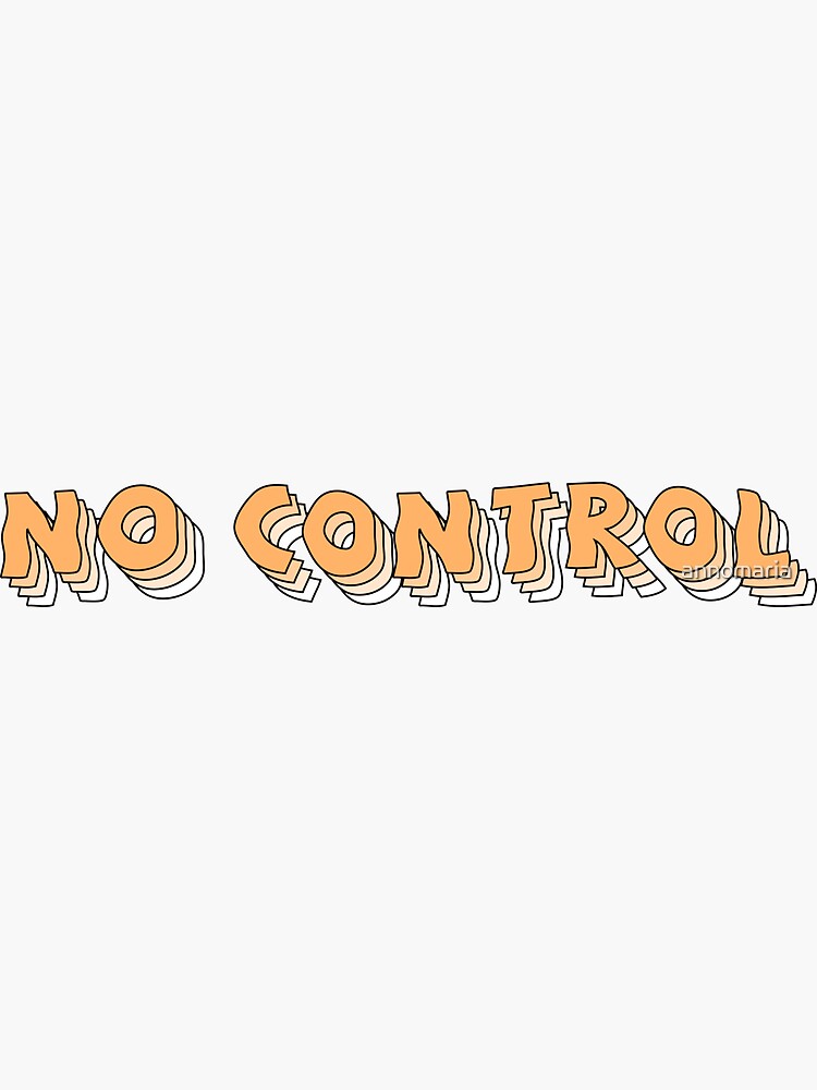"no control quote vintage sticker 80s aesthetic, stickers for ...