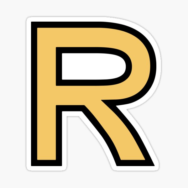 "Funky Yellow Letter R" Sticker by Thespot | Redbubble