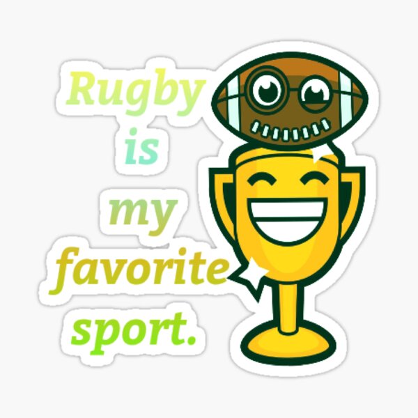 "Rugby " Sticker for Sale by Aiza13 | Redbubble