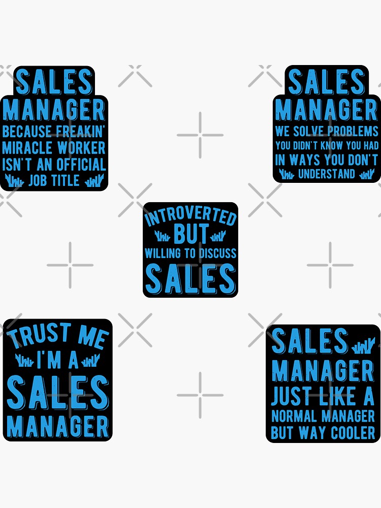 "Pack Sales Manager Funny" Sticker by artworkbyrihen | Redbubble