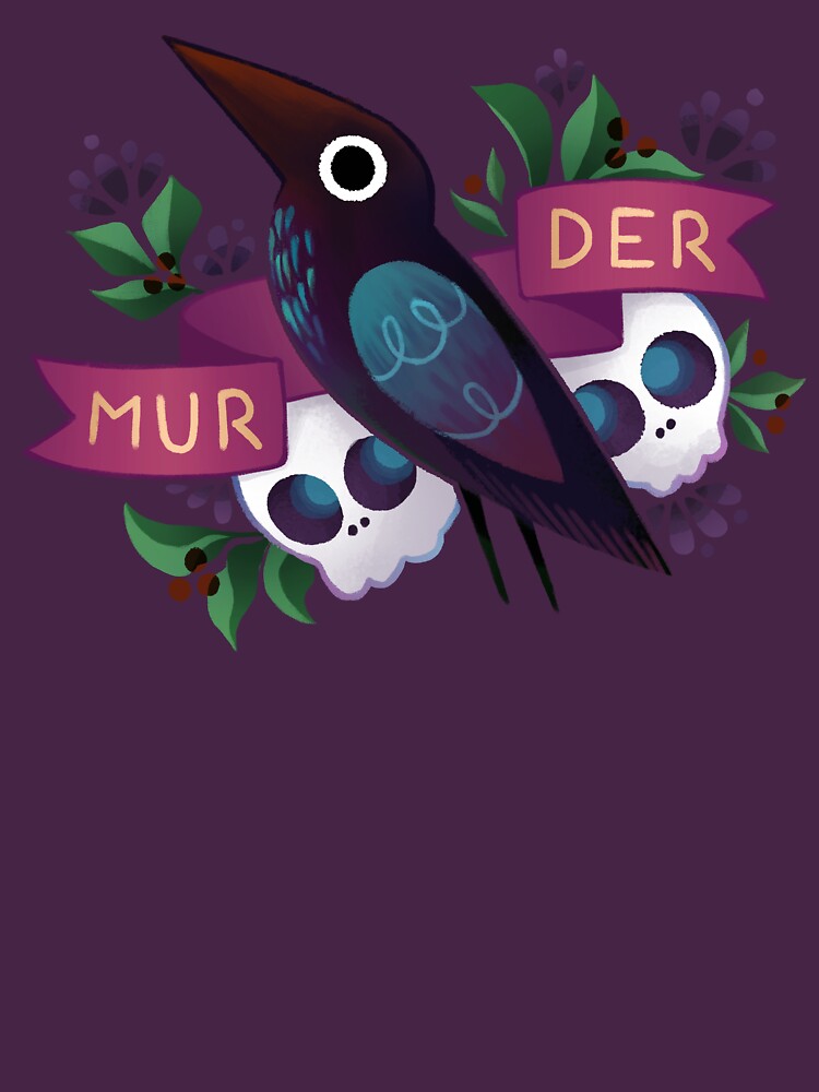 "Murder Crow" T-shirt for Sale by ginkoseed | Redbubble | bird t-shirts ...