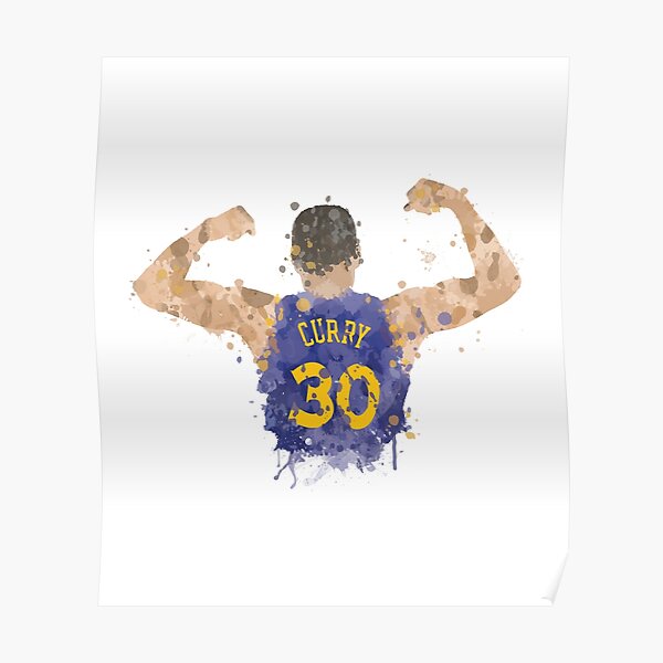 "Steph Curry Paint Splatter Art" Poster by slawisa | Redbubble