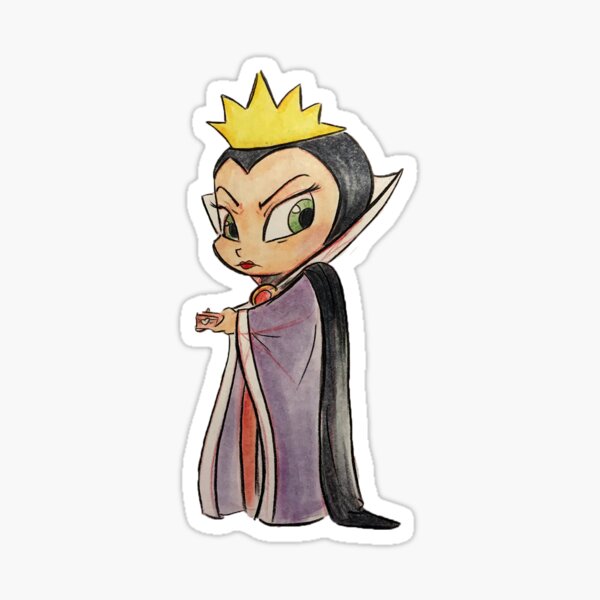 "Chibi Evil Queen" Sticker for Sale by AleahJarosek | Redbubble