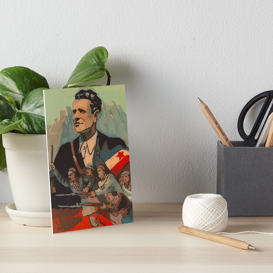 "Jugoslavija Josip Broz Tito poster - Old Yugoslav Tito" Art Board ...