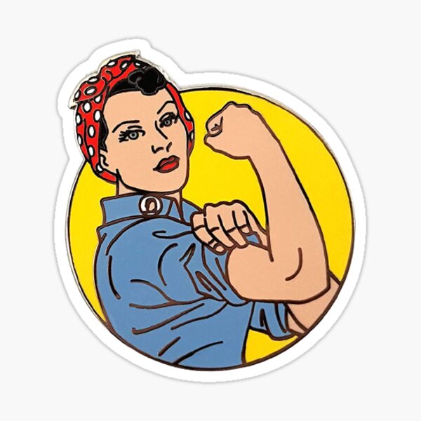 "Rosie the Riveter" Sticker for Sale by LimboArt | Redbubble