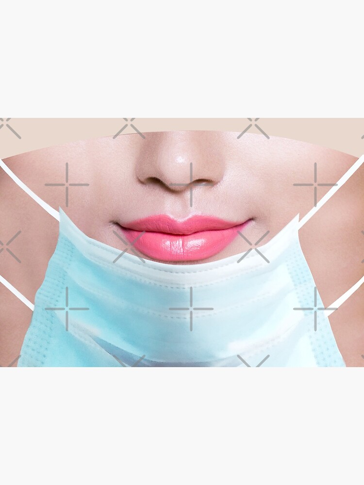 "Mask Pulled Down Prank mask | Girl Realistic Face Mask " Mask for Sale ...