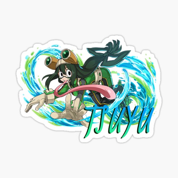 "Tsuyu Asui MHA" Sticker for Sale by LokittyLevi | Redbubble