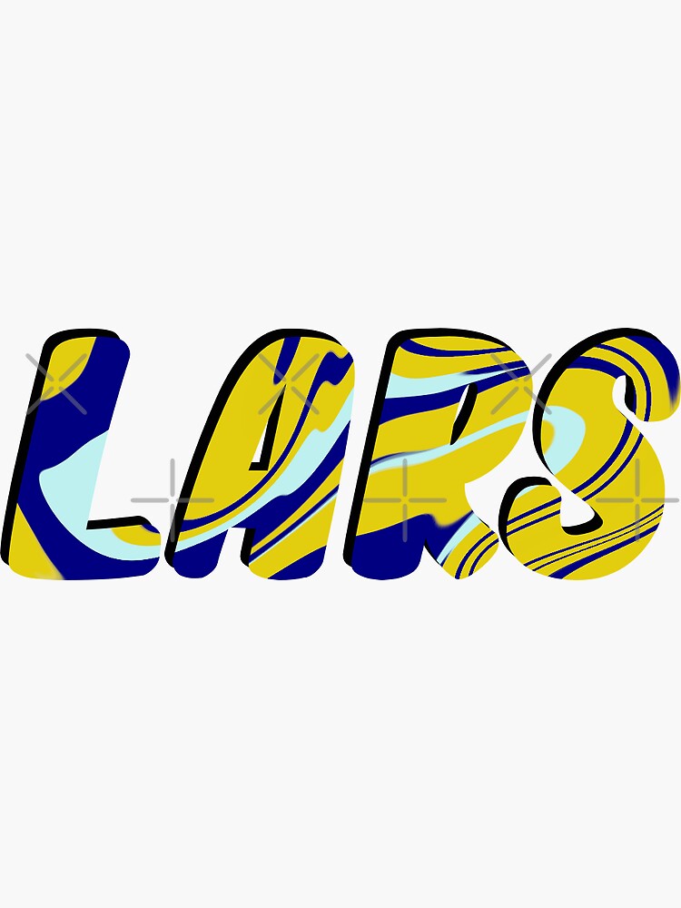 "Lars name design" Sticker for Sale by aestheticchims | Redbubble