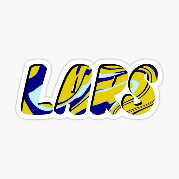 "Lars name design" Sticker for Sale by aestheticchims | Redbubble