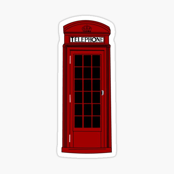 "London Phone Booth" Sticker for Sale by daniathayer | Redbubble