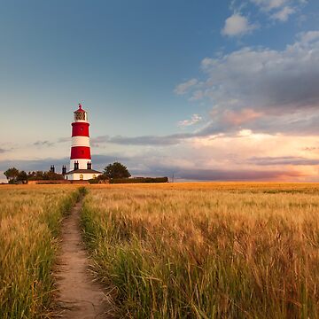 "Clouds Over Happisburgh Lighthouse Norfolk" Sticker for Sale by dp ...