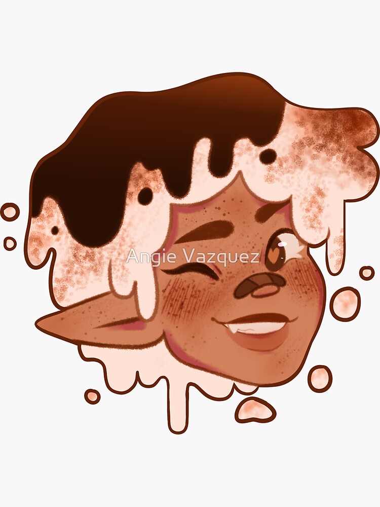 "Marshmallow Boy - Food Kid Series" Sticker for Sale by angie-loves-art ...