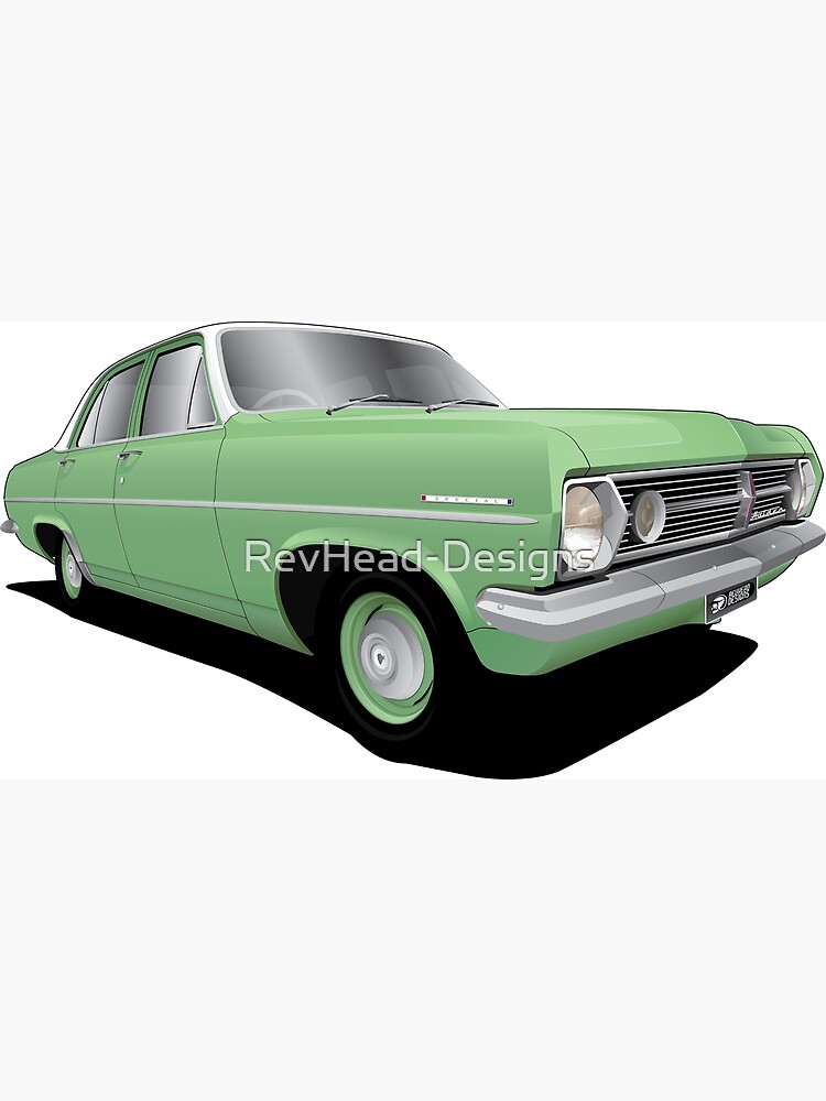 "Holden HR Special Sedan - Finisterre Green" Art Print for Sale by ...
