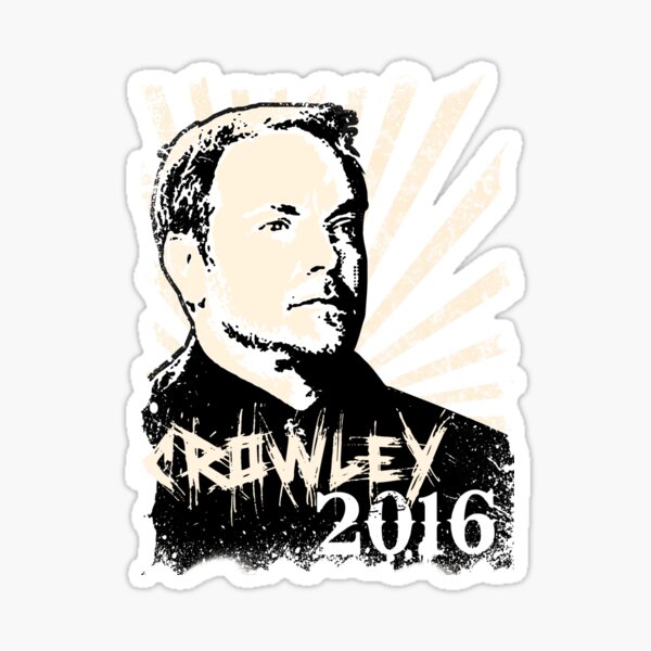 "Crowley 2016 - King of Hell" Sticker for Sale by Magmata | Redbubble