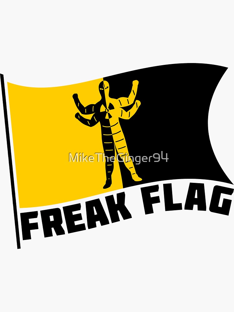 "Freak Flag" Sticker by MikeTheGinger94 | Redbubble