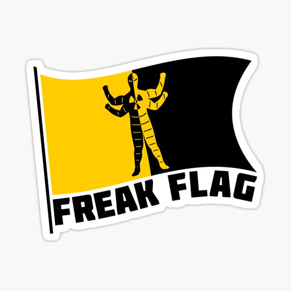 "Freak Flag" Sticker by MikeTheGinger94 | Redbubble