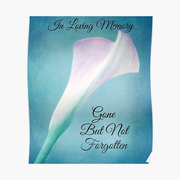 "In Loving Memory - Gone but not forgotten" Poster for Sale by fra02 ...