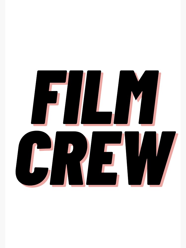 "Film Crew" Sticker for Sale by Prahalad-Guru | Redbubble