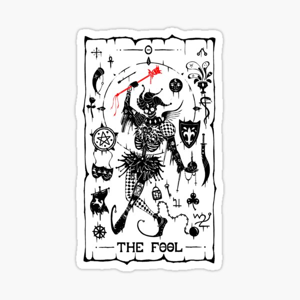 "The Fool Tarot" Sticker for Sale by JamJamTheArtMan | Redbubble